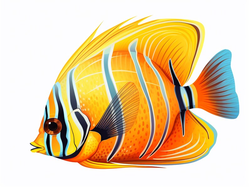 Aquarium Fish PNG Clipart for Design Inspiration - Etsy