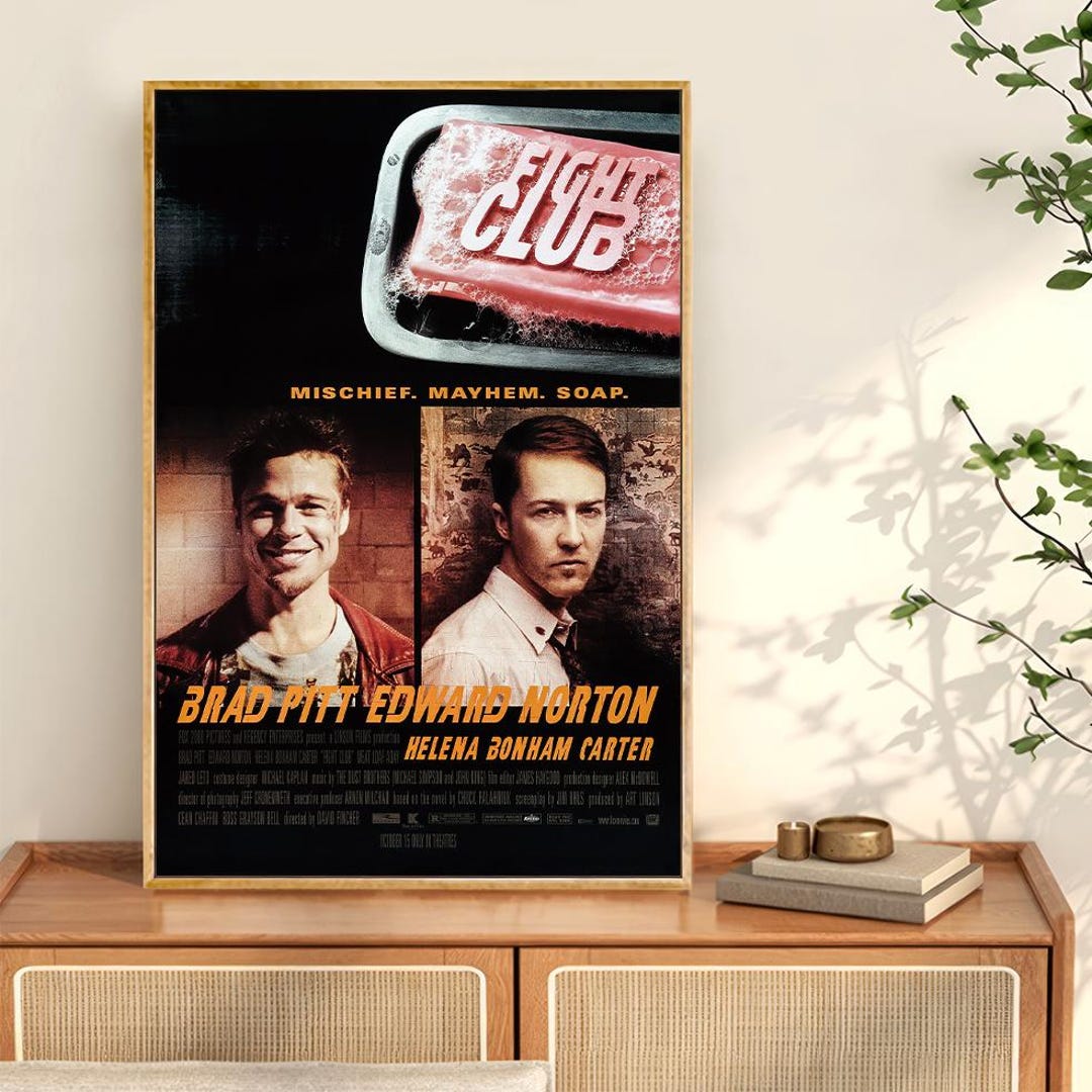 Fight Club Movie Poster,movie Prints for Cinema Rooms,wall Art Decor ...