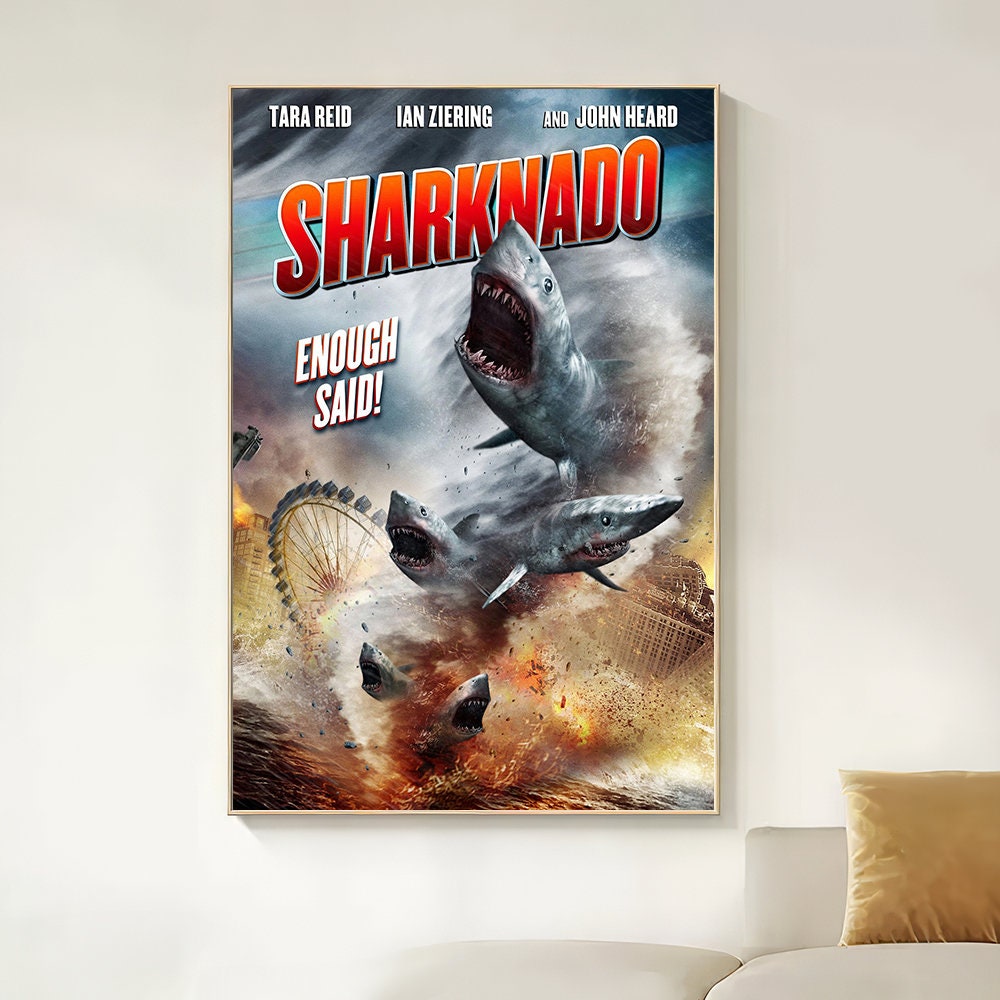 Sharknado Movie Poster,movie Prints for Cinema Rooms,wall Art Decor ...