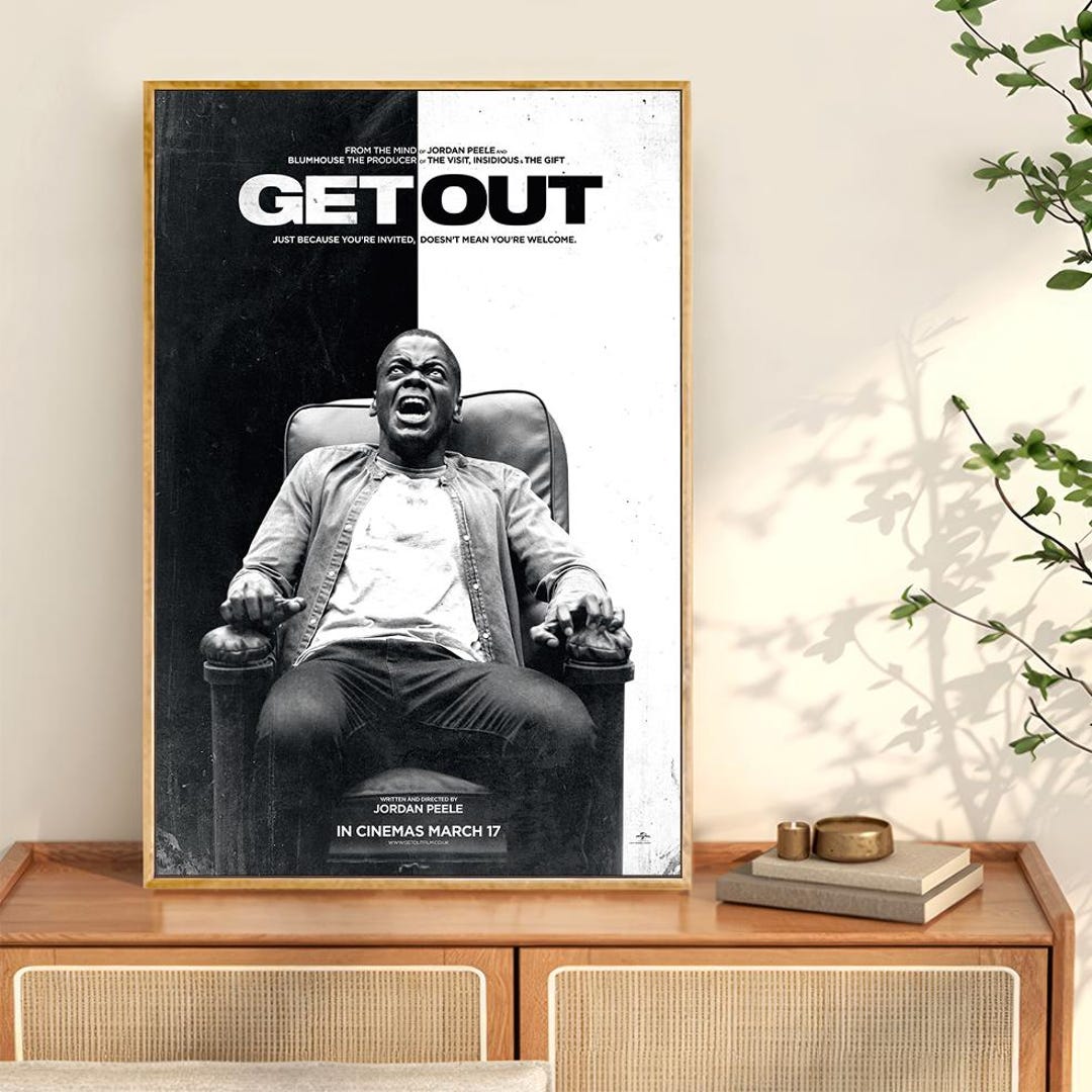 Get Out Movie Poster,movie Prints for Cinema Rooms,wall Art Decor Print ...