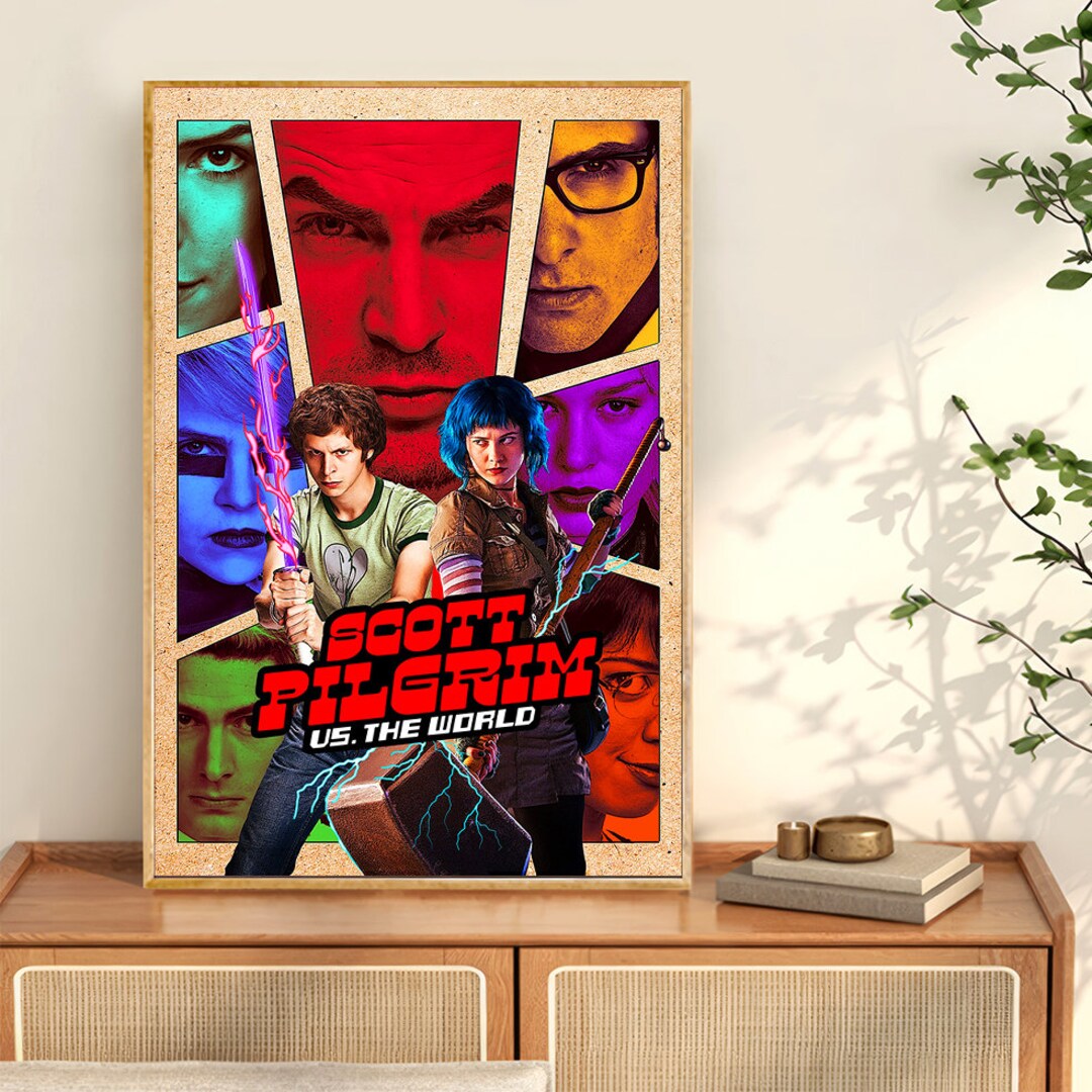 Scott Pilgrim Vs. the World Movie Poster,movie Prints for Cinema Rooms ...
