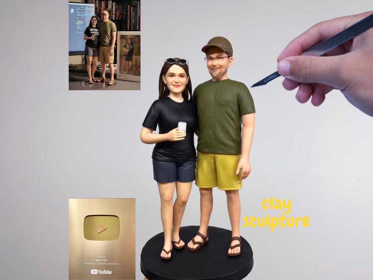 Handmade Custom Action Figures,bobbleheads,personalized Clay Statues ...