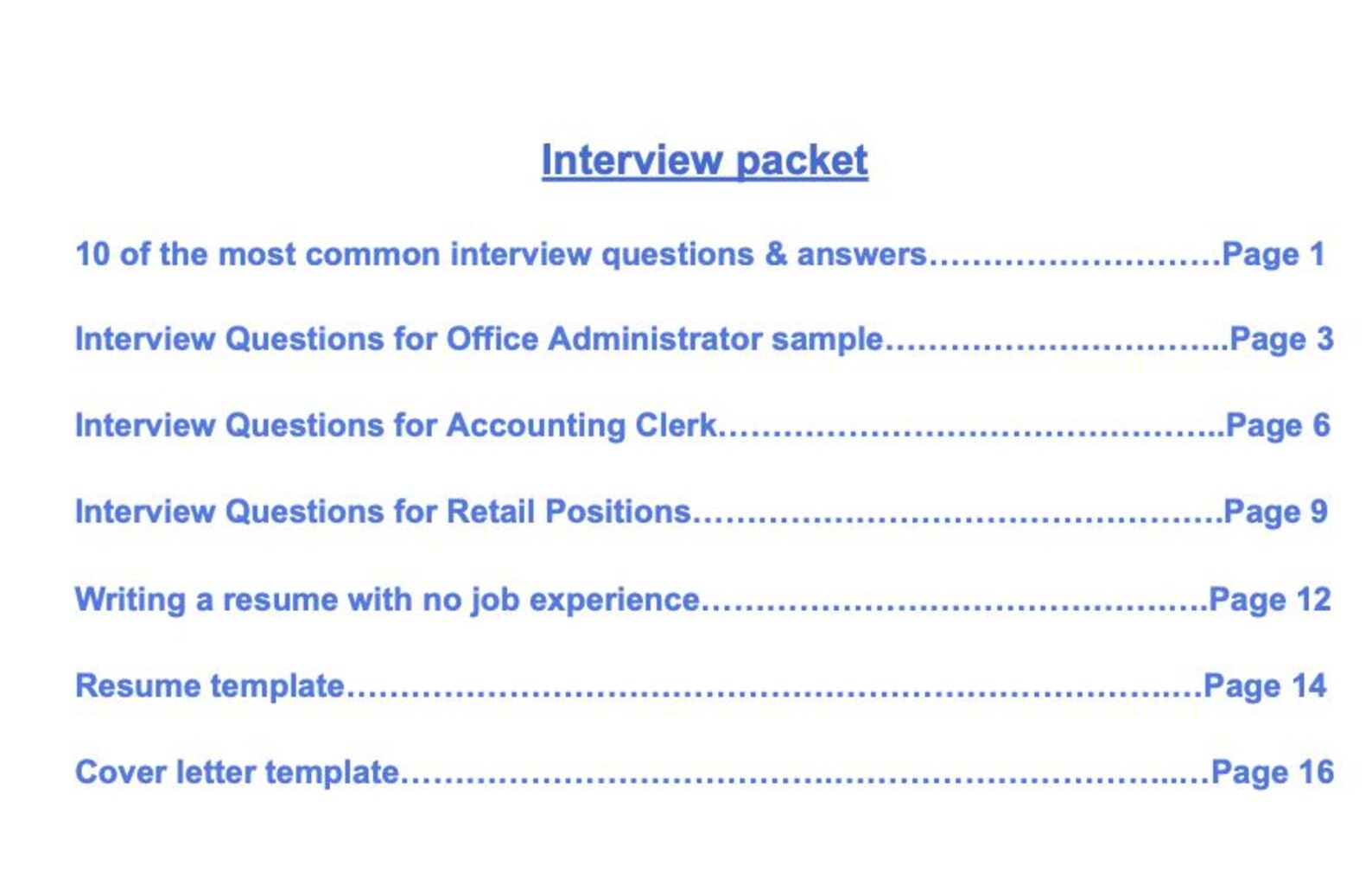 Interview Success Kit 101 | Interview Tips, Resume Template+interview Q ...