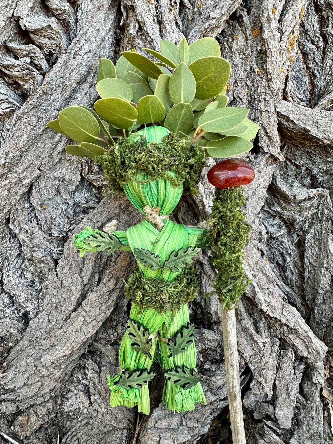 Green Man, Green Man Doll, Beltane Altar Decor, Oak King Green Man ...