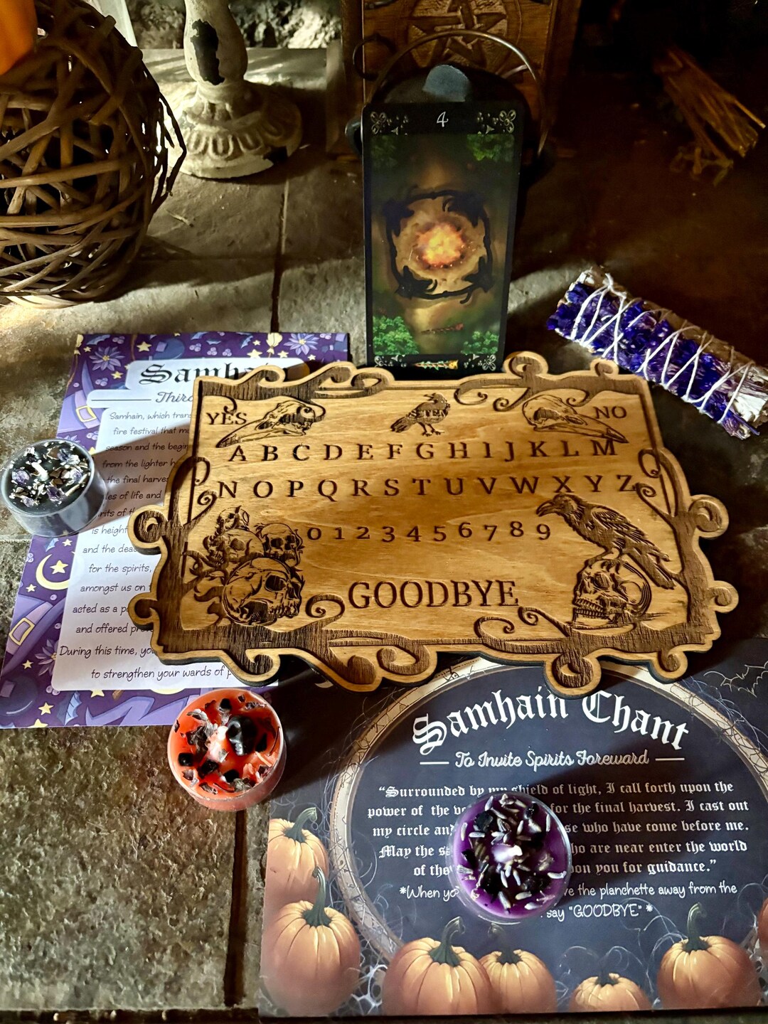 Samhain Altar Kit, Ouija Board, Samhain Altar Decor, Witchcraft Box ...