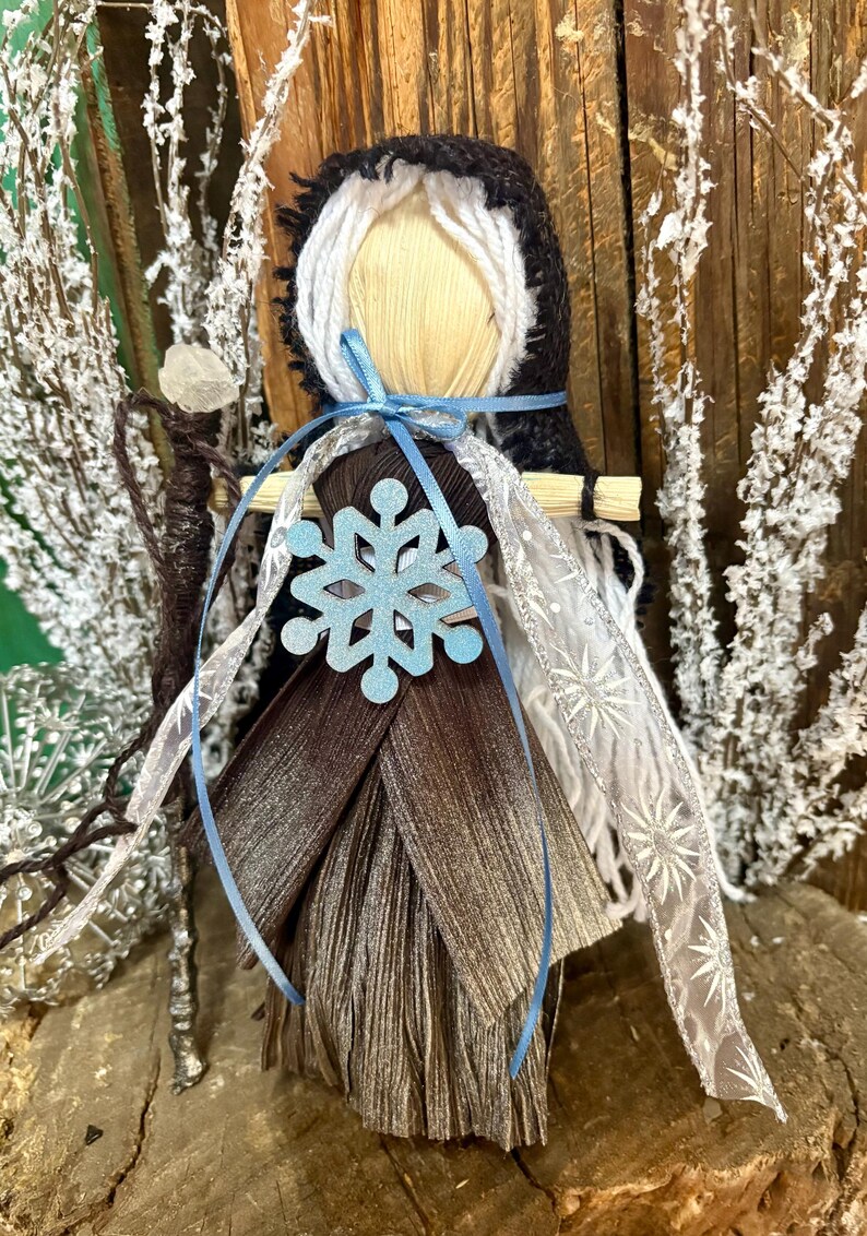Cailleach Poppet, Celtic Goddess Cailleach, Winter Goddess Poppet, Yule ...