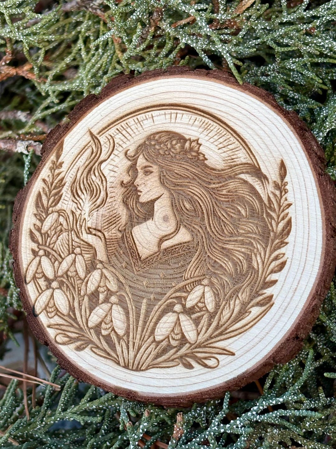 Celtic Goddess Brigid, Imbolc Altar Decor, Brigid Art Piece, Imbolc ...
