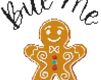 Cross Stitch Pattern Christmas, Gingerbread, Tree Decoration ...