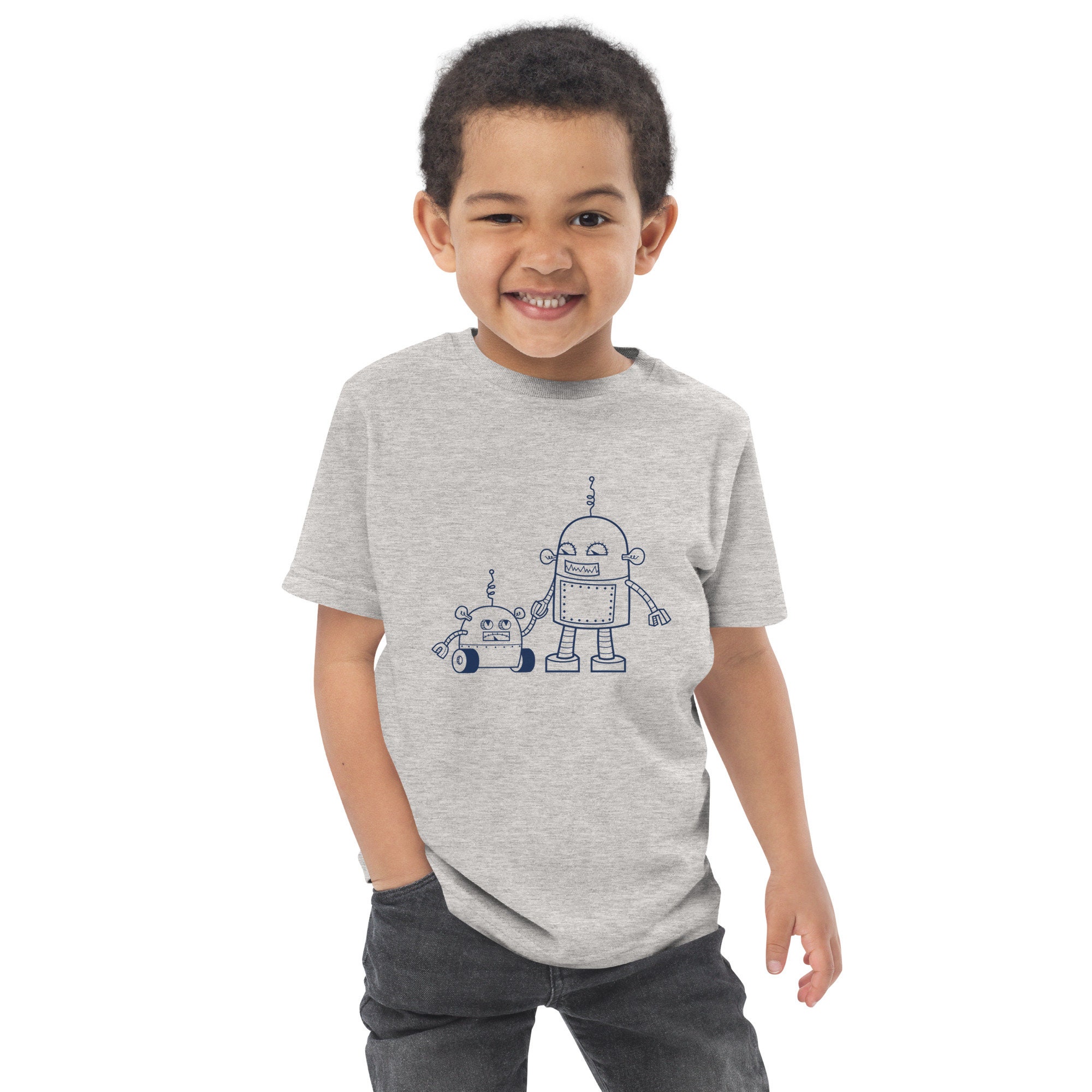 Robot T-shirt for Boys or Girls, Size 2, 3, 4, 5/6 - Etsy