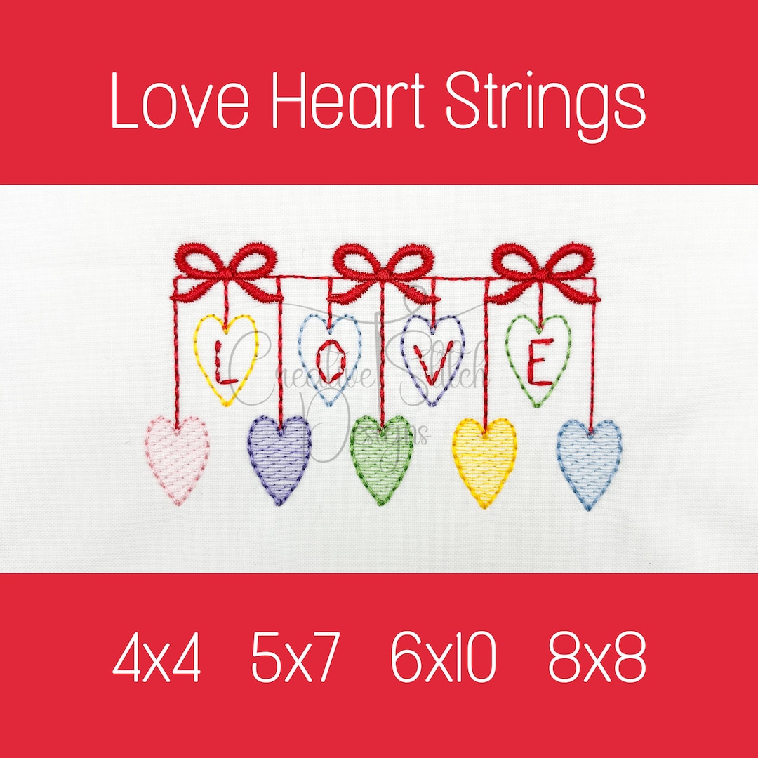 Valentine Embroidery Design File for Machine Embroidery, Valentine ...