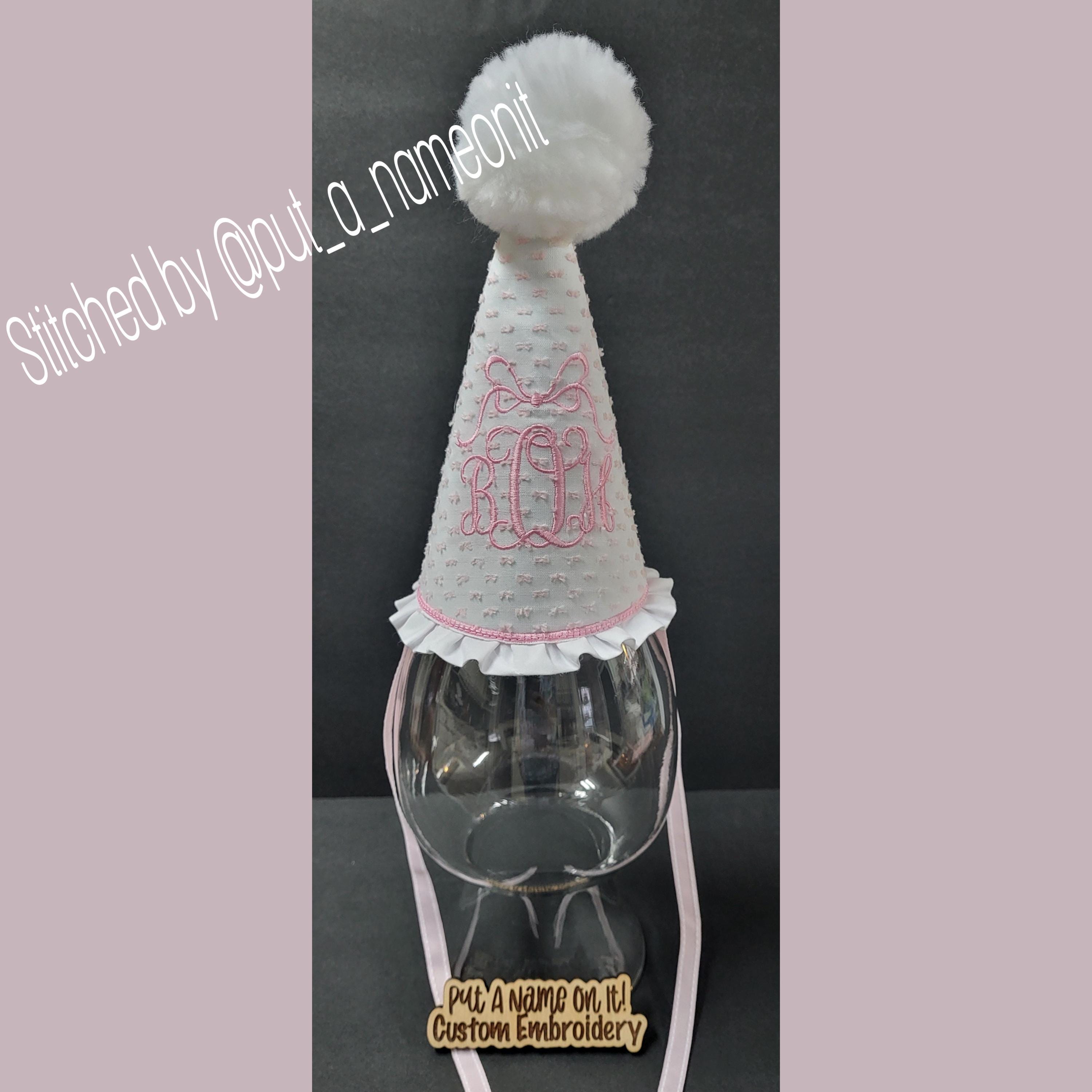 In the Hoop Birthday Hat Pattern Embroidery Design for Babies or ...