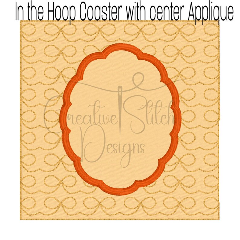 In the Hoop Monogram Coaster Pattern, in the Hoop Embroidery Designs ...