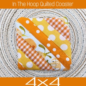 DIY Quilted Coaster Machine Embroidery Design (digital Download) - Etsy