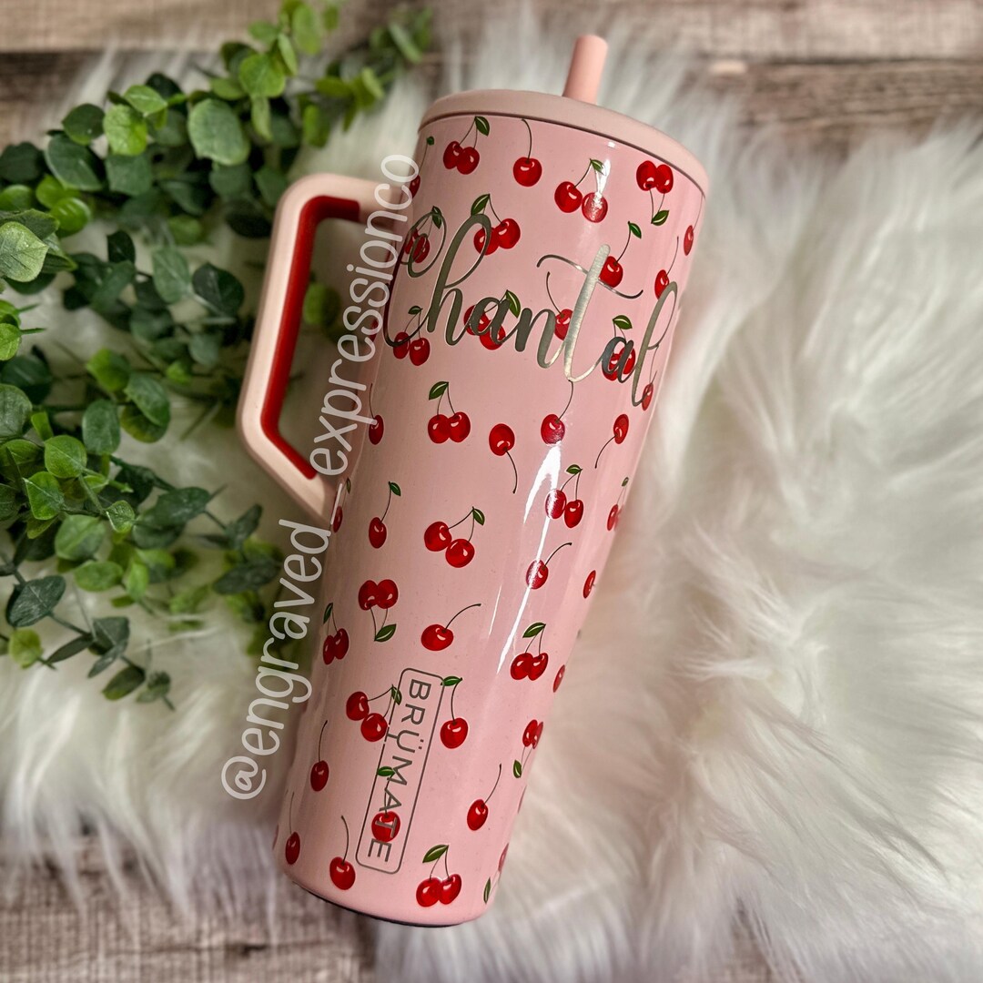 Engraved Brumate Cherry Tumbler Forty Ounce Etched Brumate Cup Engraved ...