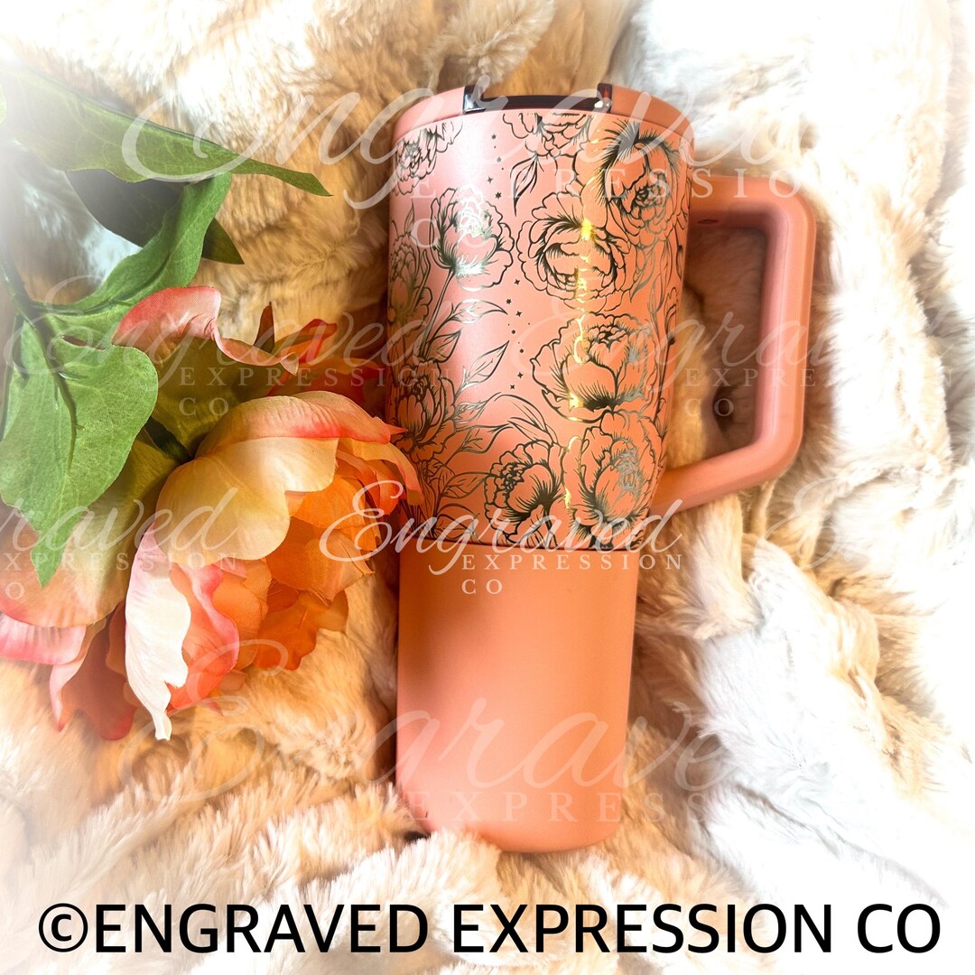 Engraved Brumate Muv Coffee Tumbler Laser Brumate Muv Floral Coffee Cup ...