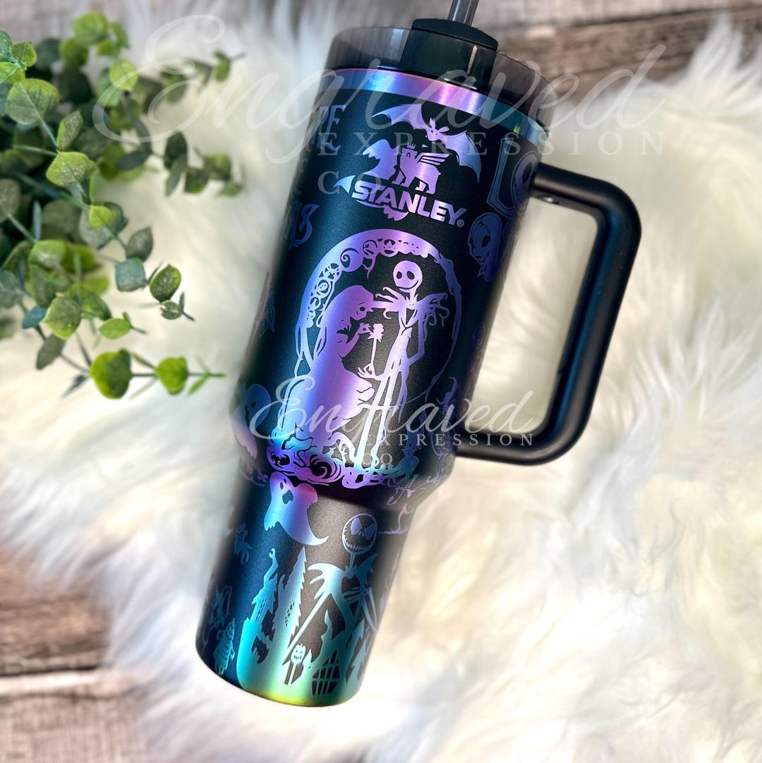 Engraved Stanley Tumbler Etched Black Chroma Stanley Quencher NBC ...