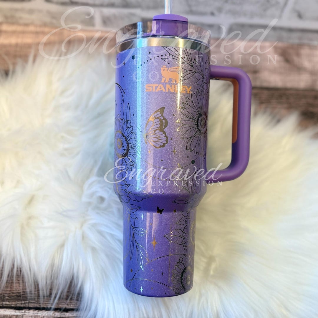 Laser Engraved Stanley Tumbler High Frequency Stanley Periwinkle ...