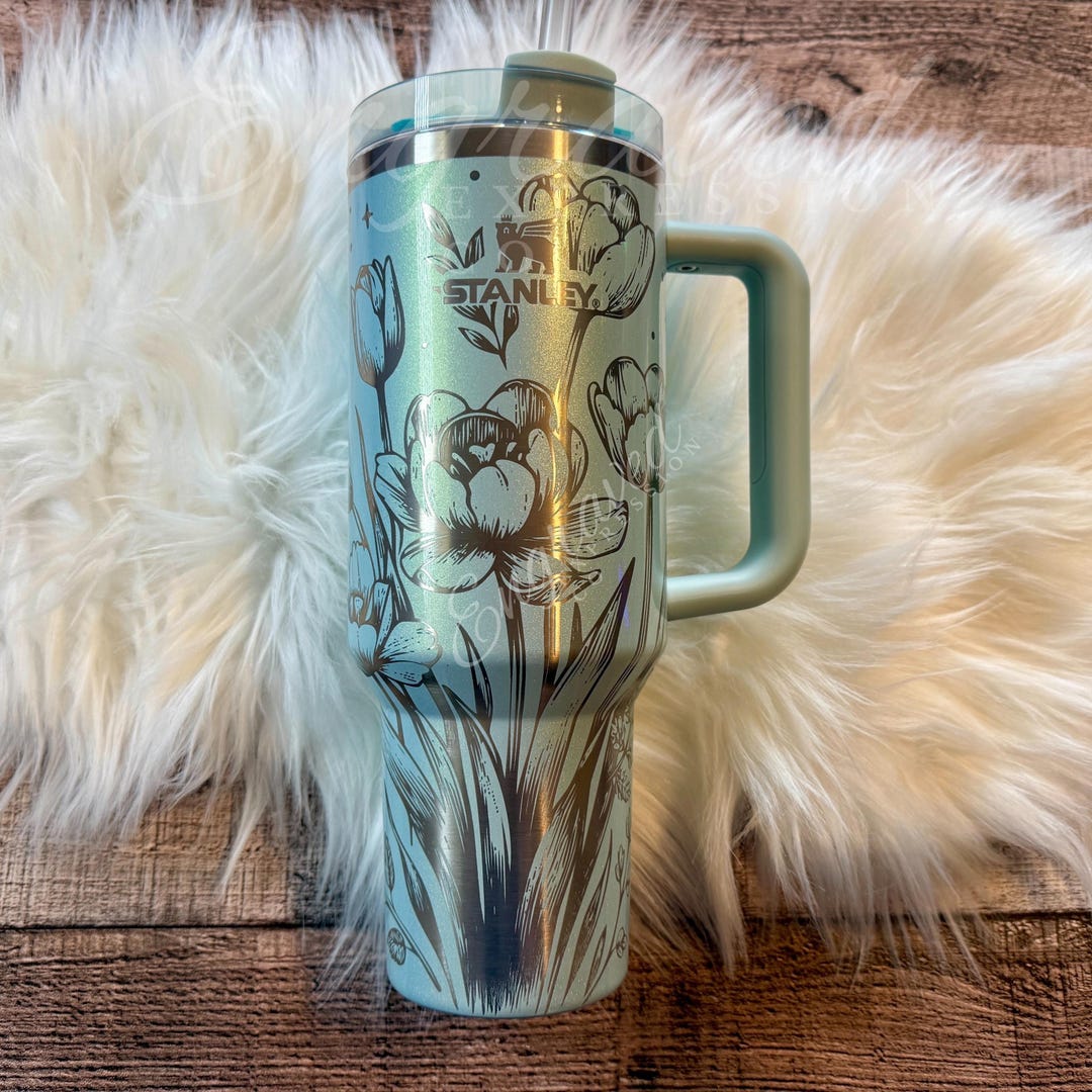 Engraved Stanley Quencher Blueberry Milk Stanley Tumbler Mothers Day ...