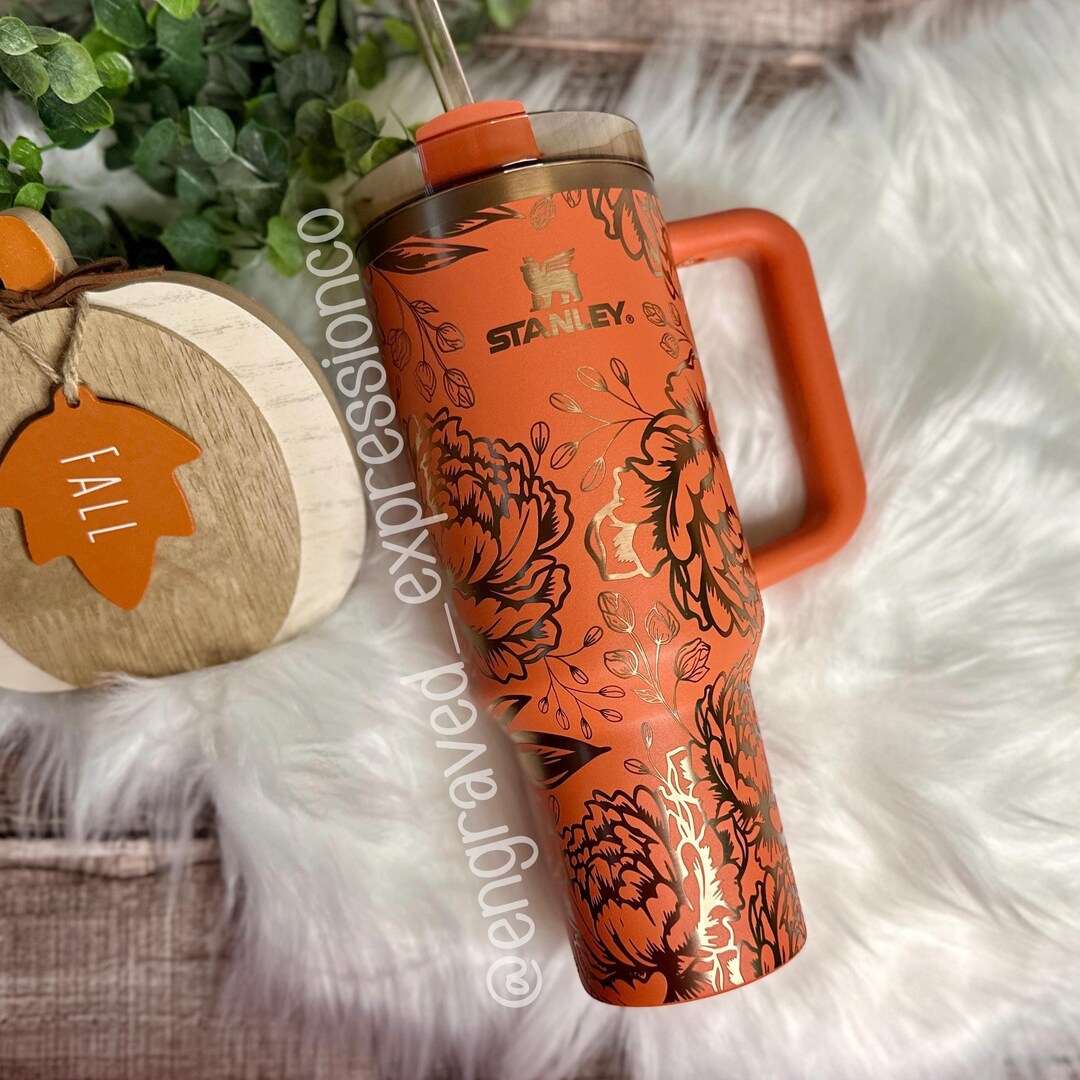 Engraved Stanley Pumpkin Spice Autumn Quencher Fall Stanley Tumbler ...