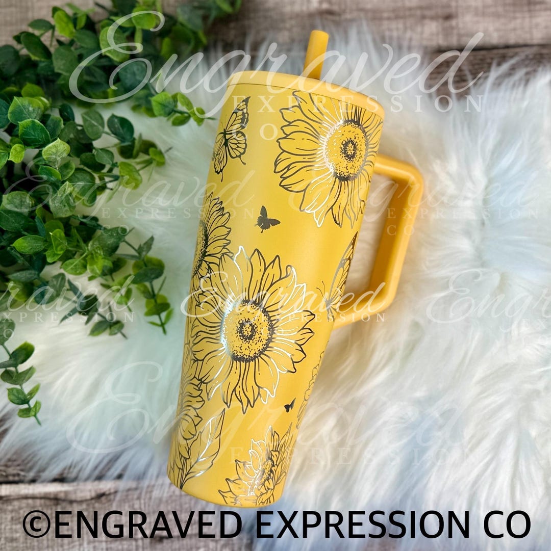 Engraved Brumate Era Tumbler Sunflower Brumate Era Tumeric Summer ...
