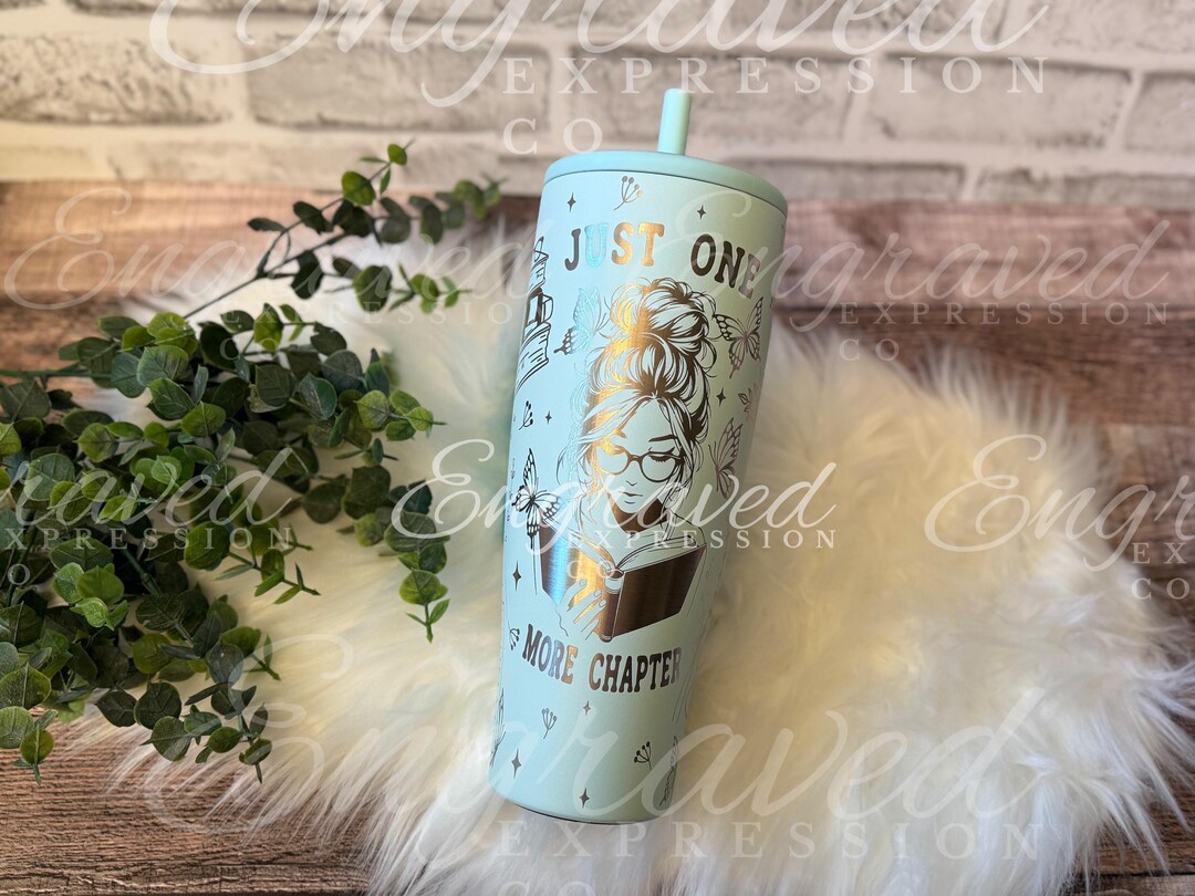 Engraved Brumate Tumbler Blue Agave Etched Brumate Book Lover Reading ...