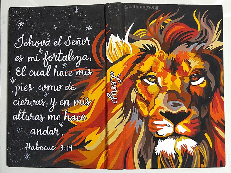 Hand Painted Bible Cover, Bible Verse Artwork |custom Christian Art - Etsy
