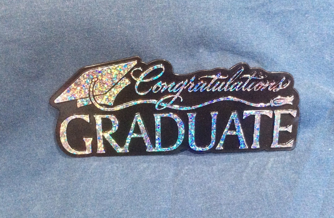 Glittery Congratulations Graduate Cake Decoration - Etsy