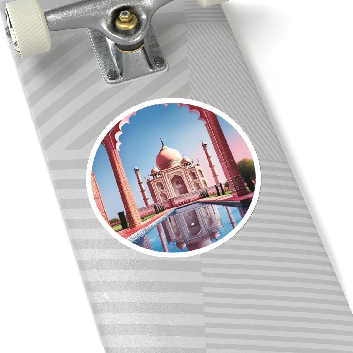 Taj Mahal Vinyl Circular Sticker Travel Lover's Decal - Etsy