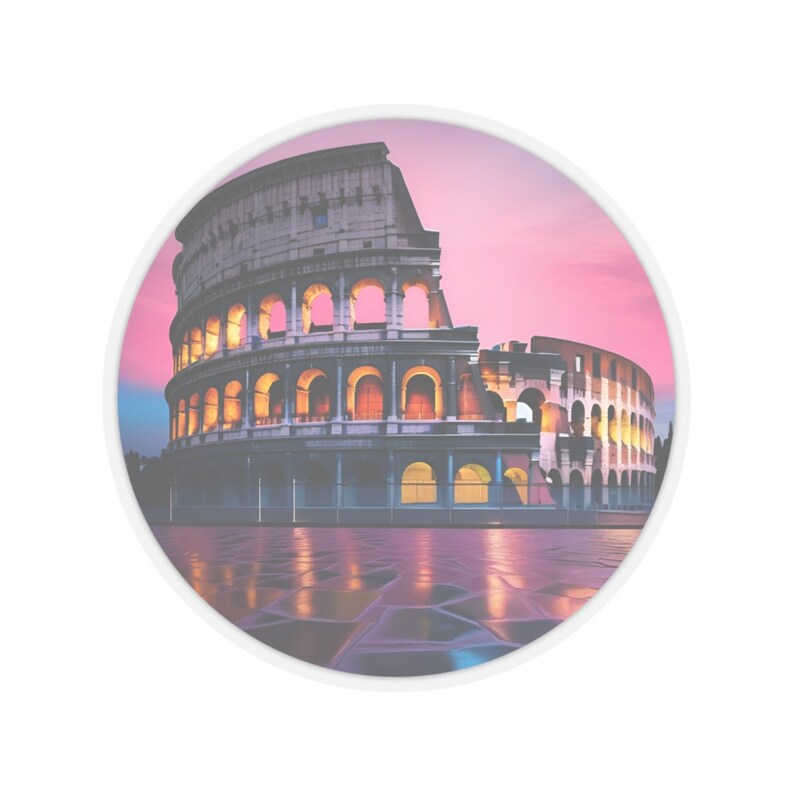 Colosseum in Rome Vinyl Sticker - Stunningly Realistic & Vibrant Decal ...