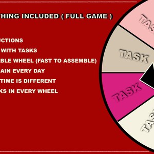Chastity 10 TASKS Wheel Game - Etsy