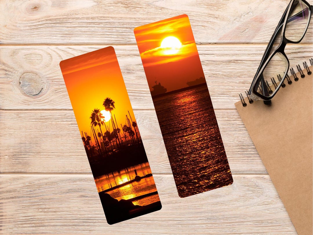 Photographic Sunrise Bookmarks: Serene Morning Sky Art - Etsy