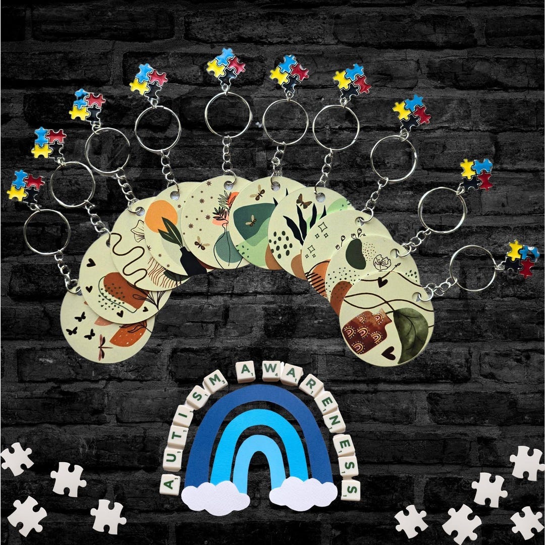 Sublimation Key Chains(set of 2) - Autism Awareness, Choose Kindness - Etsy