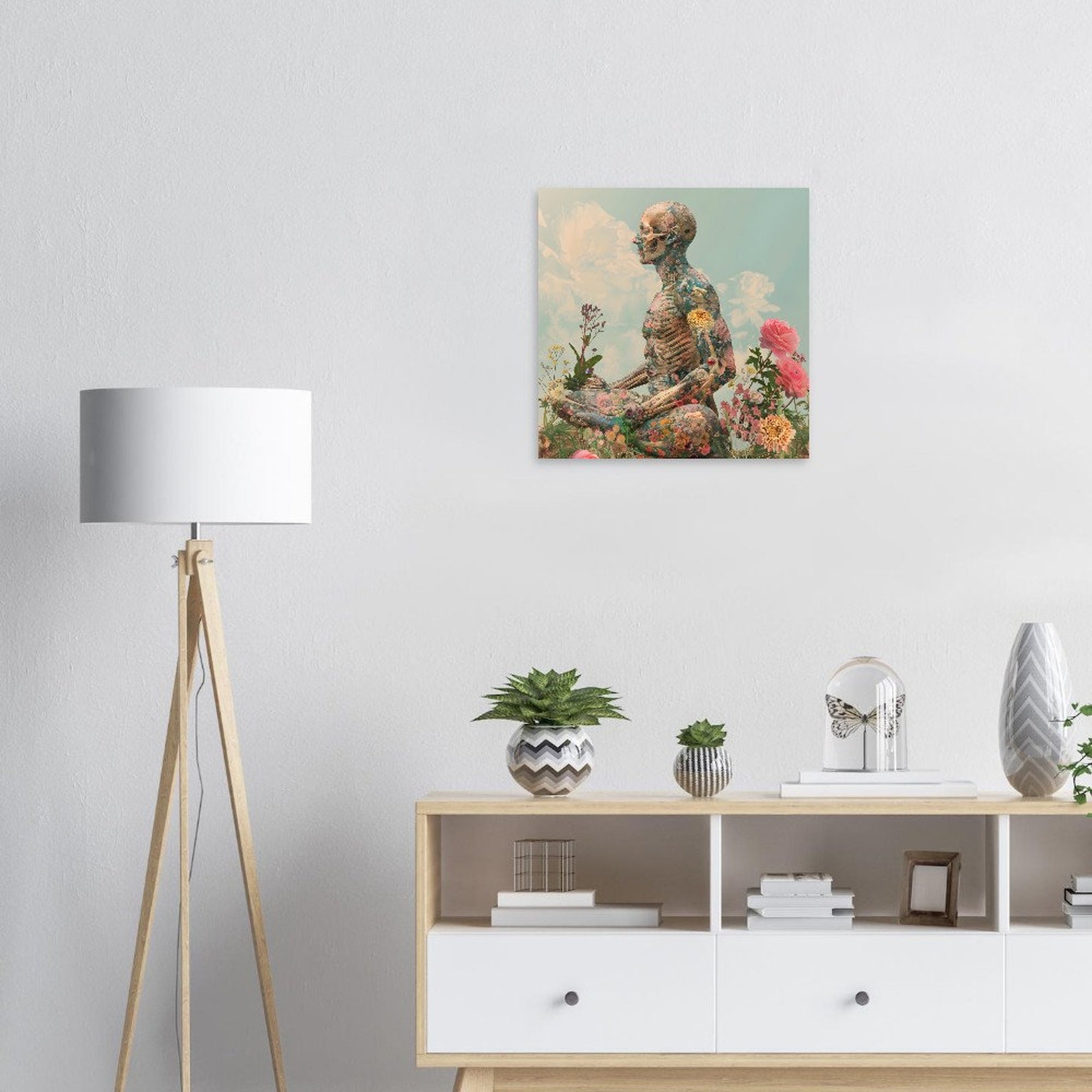 Wall Art Floral Muscle Poster Anatomy Meditation Art:serene Bedroom ...