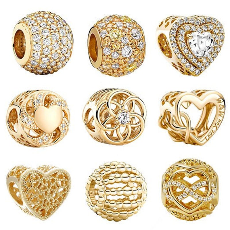 Heart Shaped Charms - Etsy