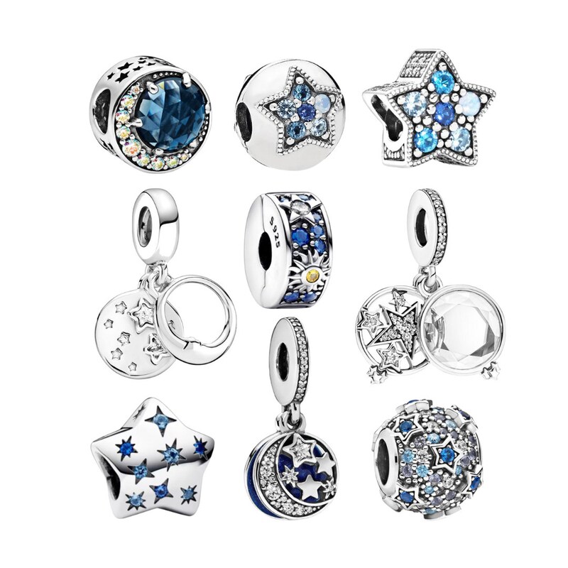 Blue Pandora Charm - Etsy
