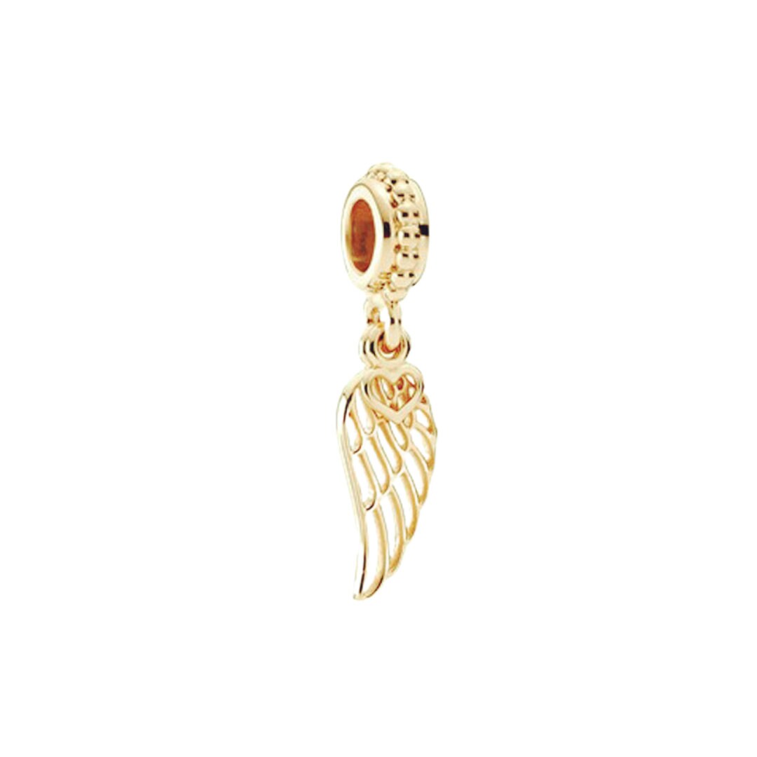 Gold Plated Crystal Heart Charms Fits Pandora Bracelet Heart Charms ...