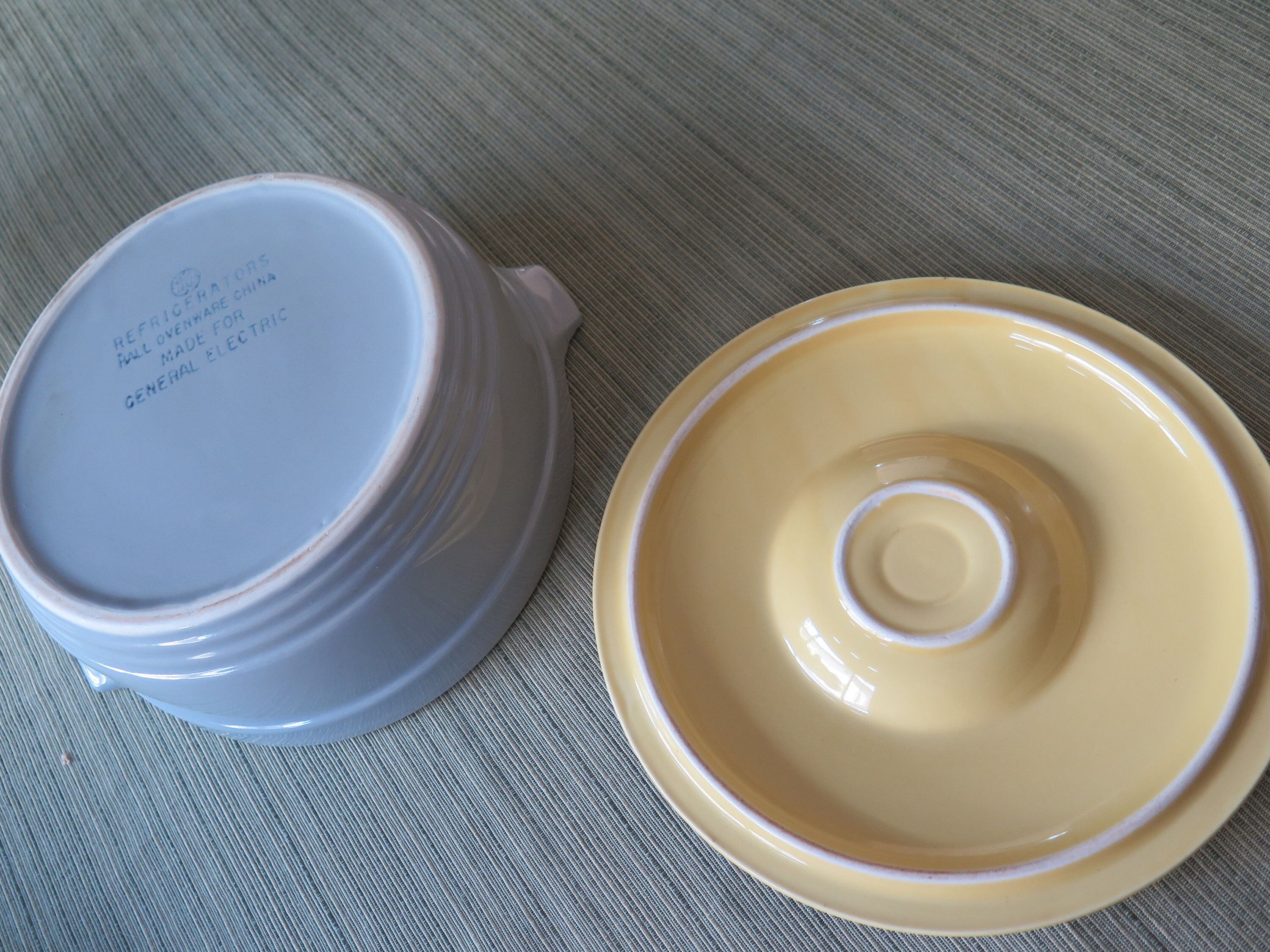 Vintage HALL Pottery Ceramic Refrigerator Casserole Ovenware Baking ...