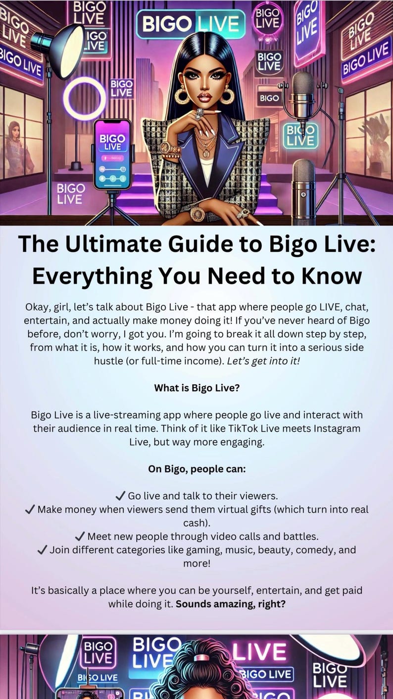 The Ultimate Guide to Becoming a Successful BIGO Livestreamer | Stream & Make Bank | Go Live ...