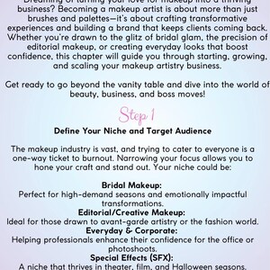 Building Your Make-up Artist Empire | Step by Step Guide | Aspiring MUA ...