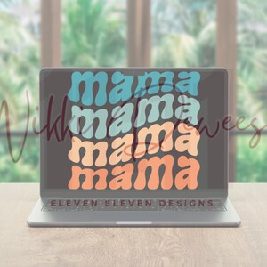 Mama Wavy Font SVG PNG JPG Mama Mom - Etsy