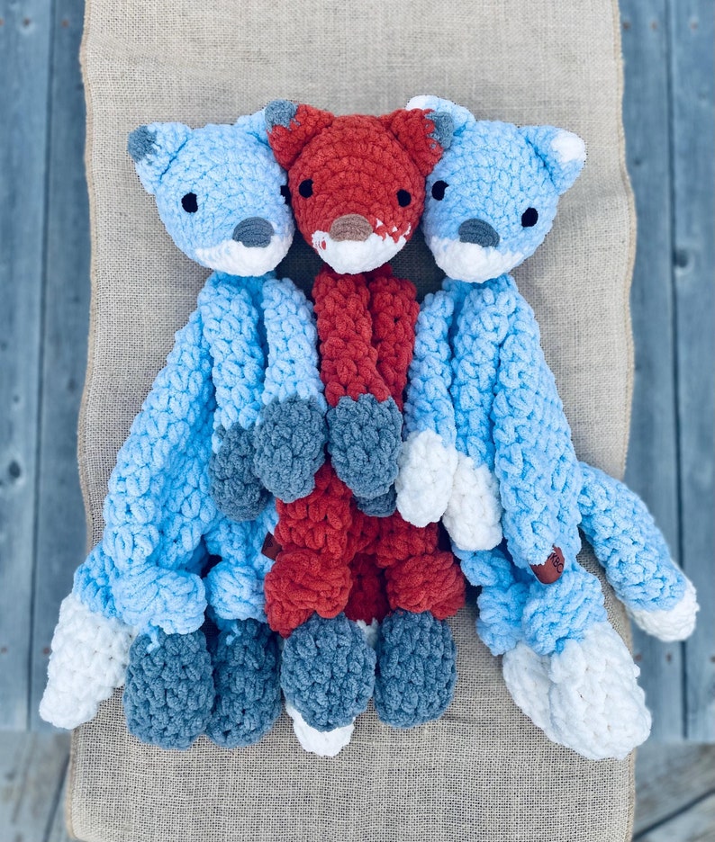 Made to Order || Fox Lovey || Baby Fox Toy || Fox Plushie || Knotted ...