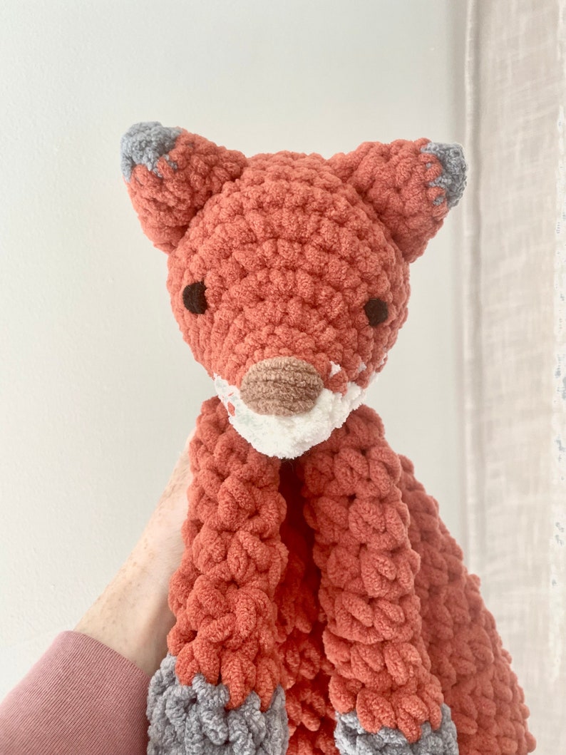 Made to Order || Fox Lovey || Baby Fox Toy || Fox Plushie || Knotted ...