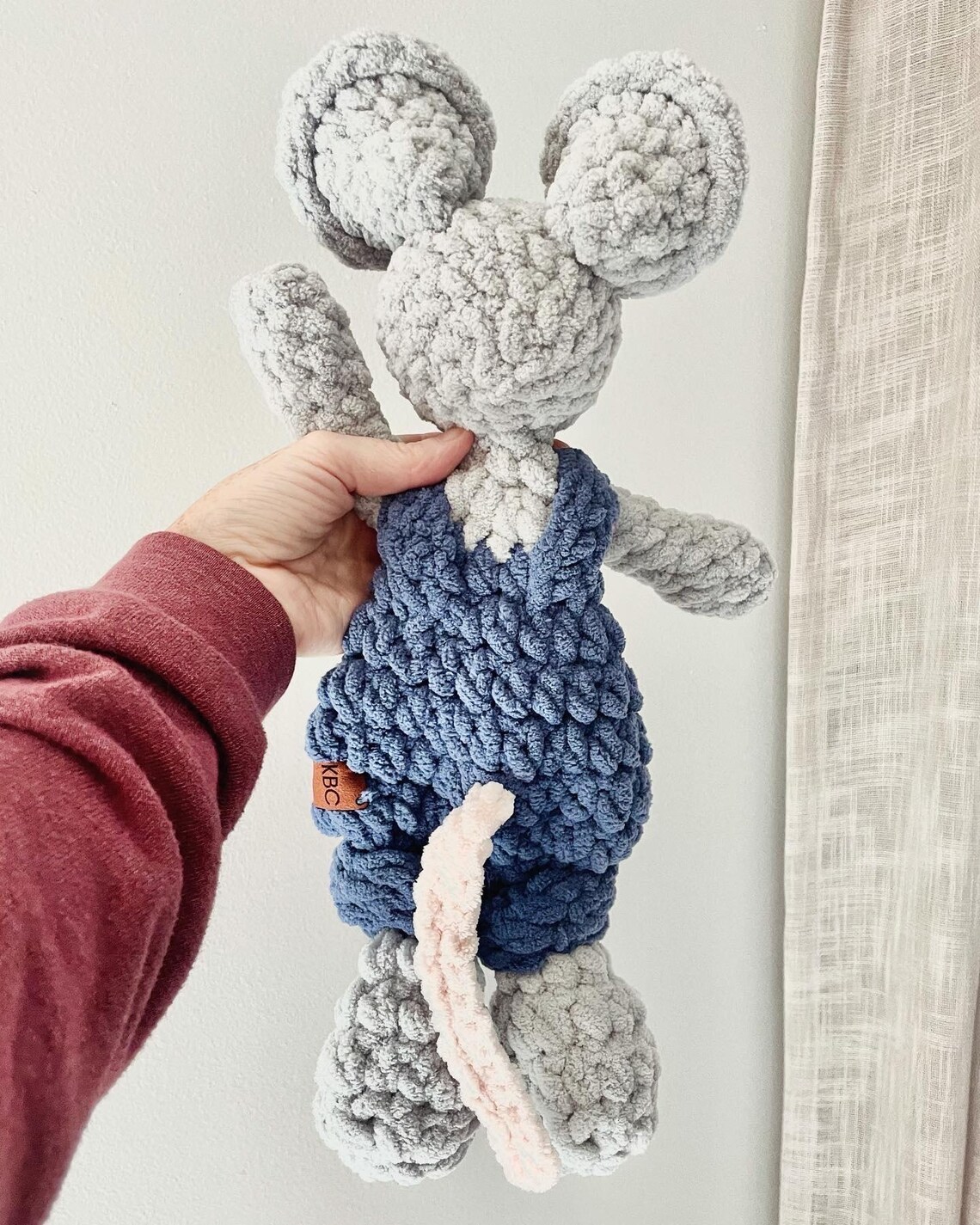 Made to Order || Mouse in Overalls Lovey || Mouse Lovey || Mouse Toy ...