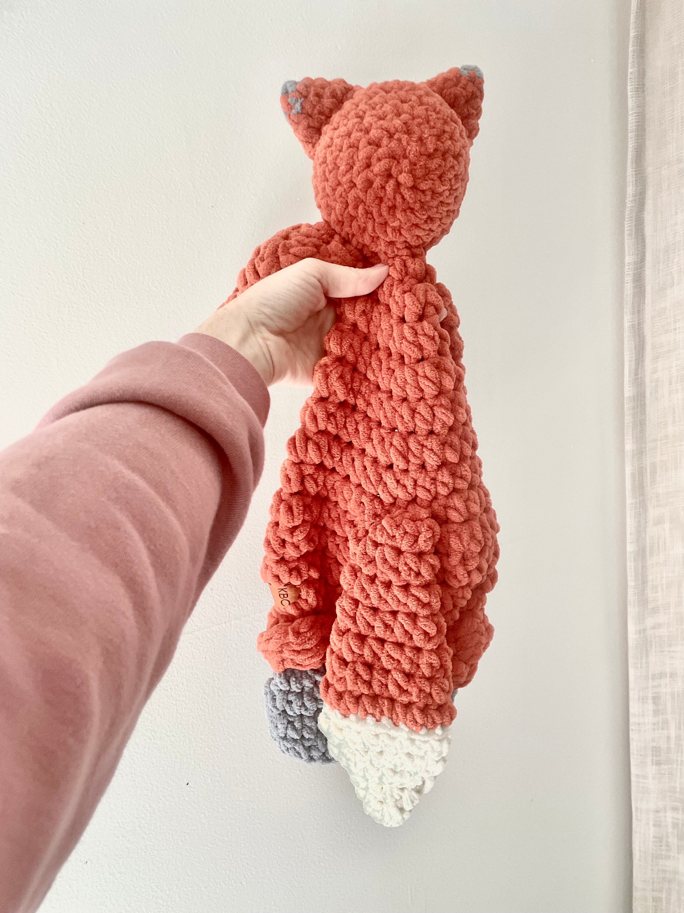 Made to Order || Fox Lovey || Baby Fox Toy || Fox Plushie || Knotted ...