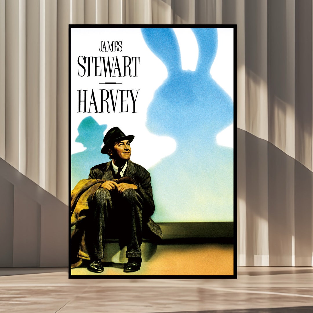 Harvey James Stewart Josephine Hull Classic 1950 Movie Poster,vintage ...