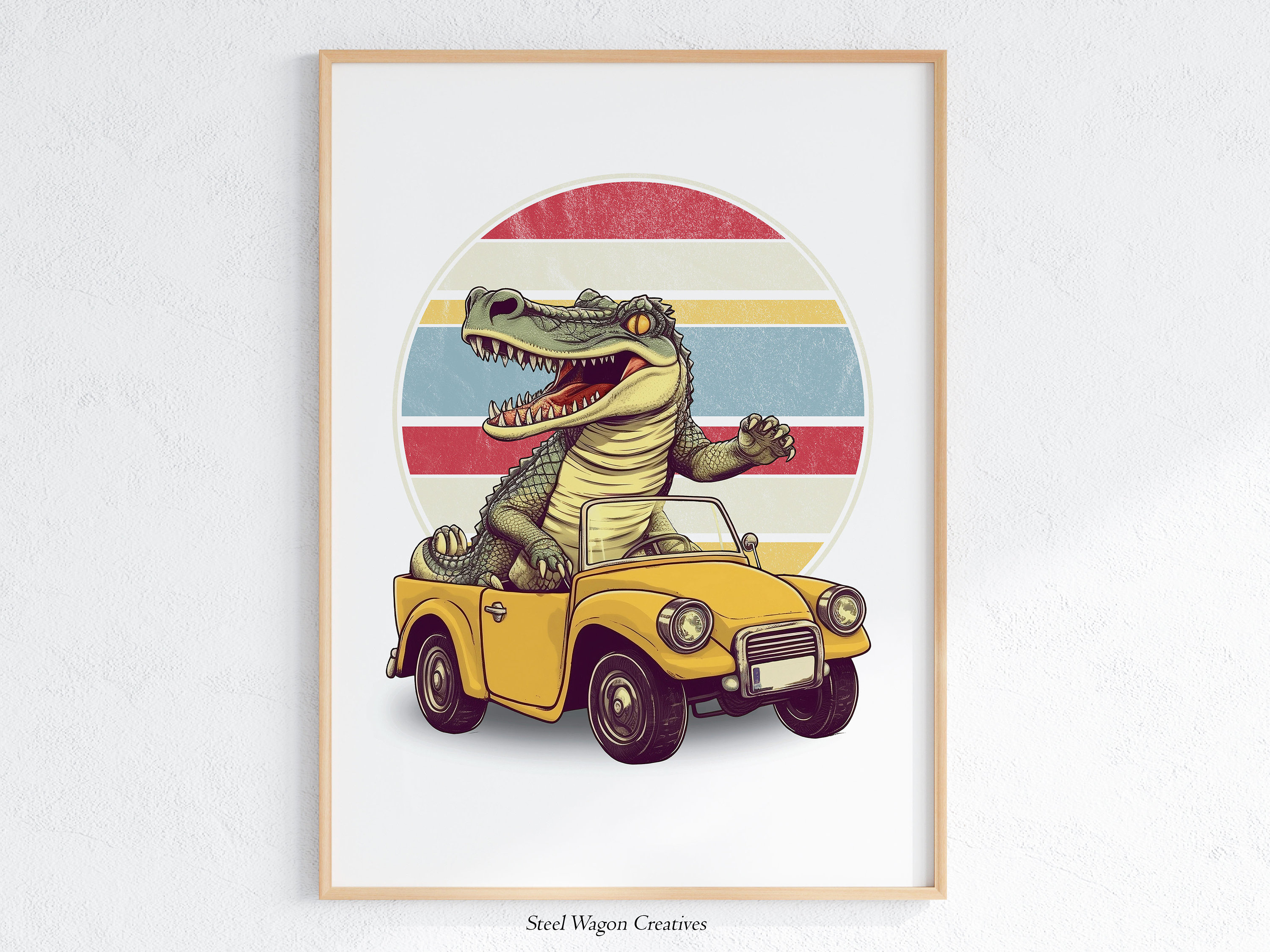 Alligator Wall Art, Alligator Art Print, Alligator Decor, Alligator ...
