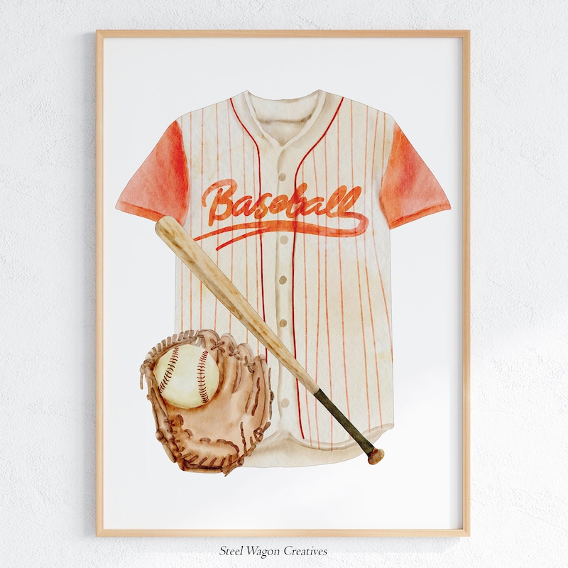 Baseball Art Print - Etsy