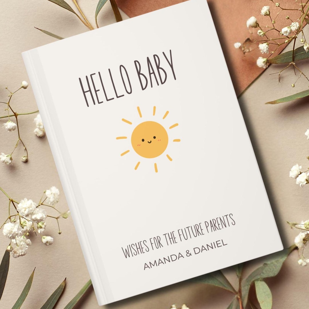 Baby Shower Guestbook, Here Comes the Son Custom Welcome Book ...