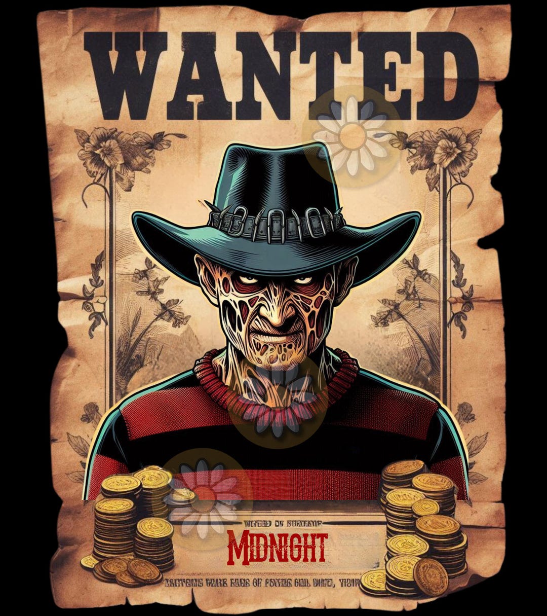 Thug Life Png, Outlaws, Horror Movie Png, Wanted Poster Scary Movie Png ...