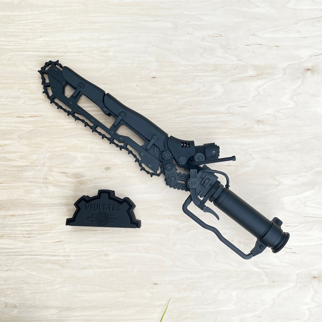 Fallout Prop Game Weapon Replica Inspired Ripper Cosplay DIY STL File ...